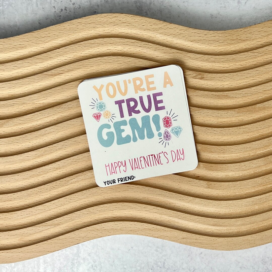 Kids Valentine Ring Pop Class Favor Valentine Exchange Gem Classroom ...