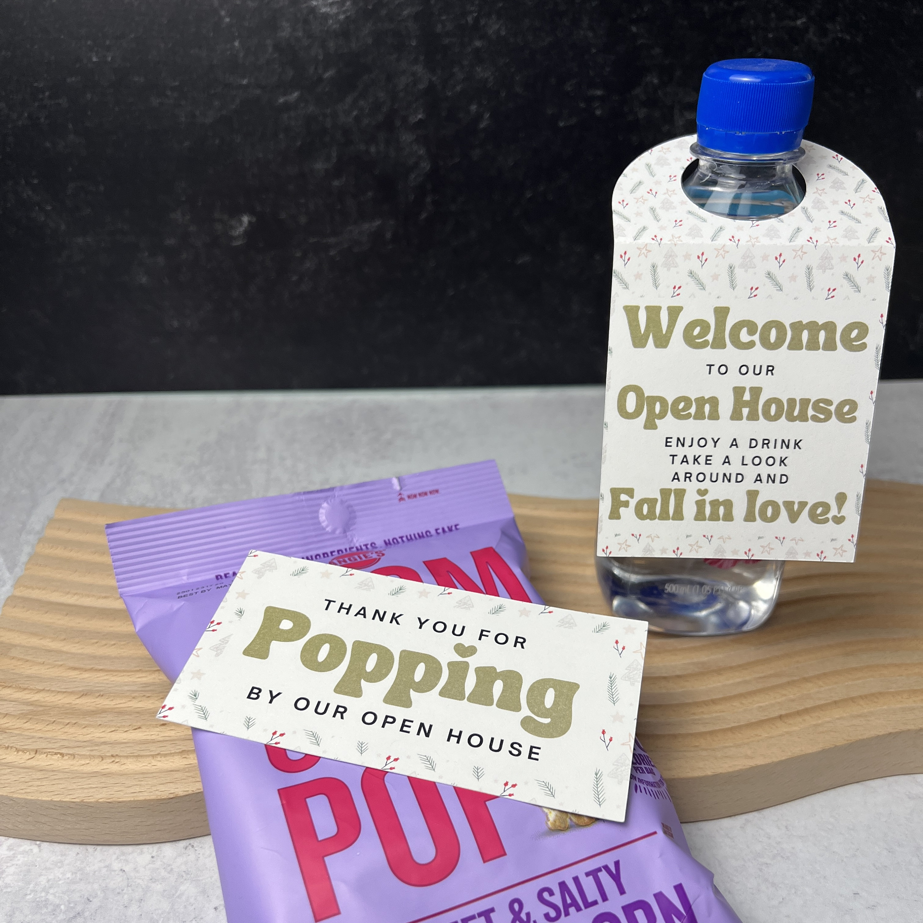 Welcome OUR Open House Water Bottle Tag Realtor Open House Client ...