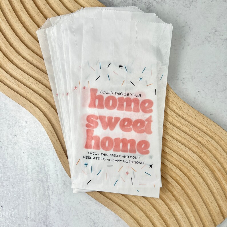 Open House Treat Bag Home Sweet Home Cookie Sack Realtor Open House ...