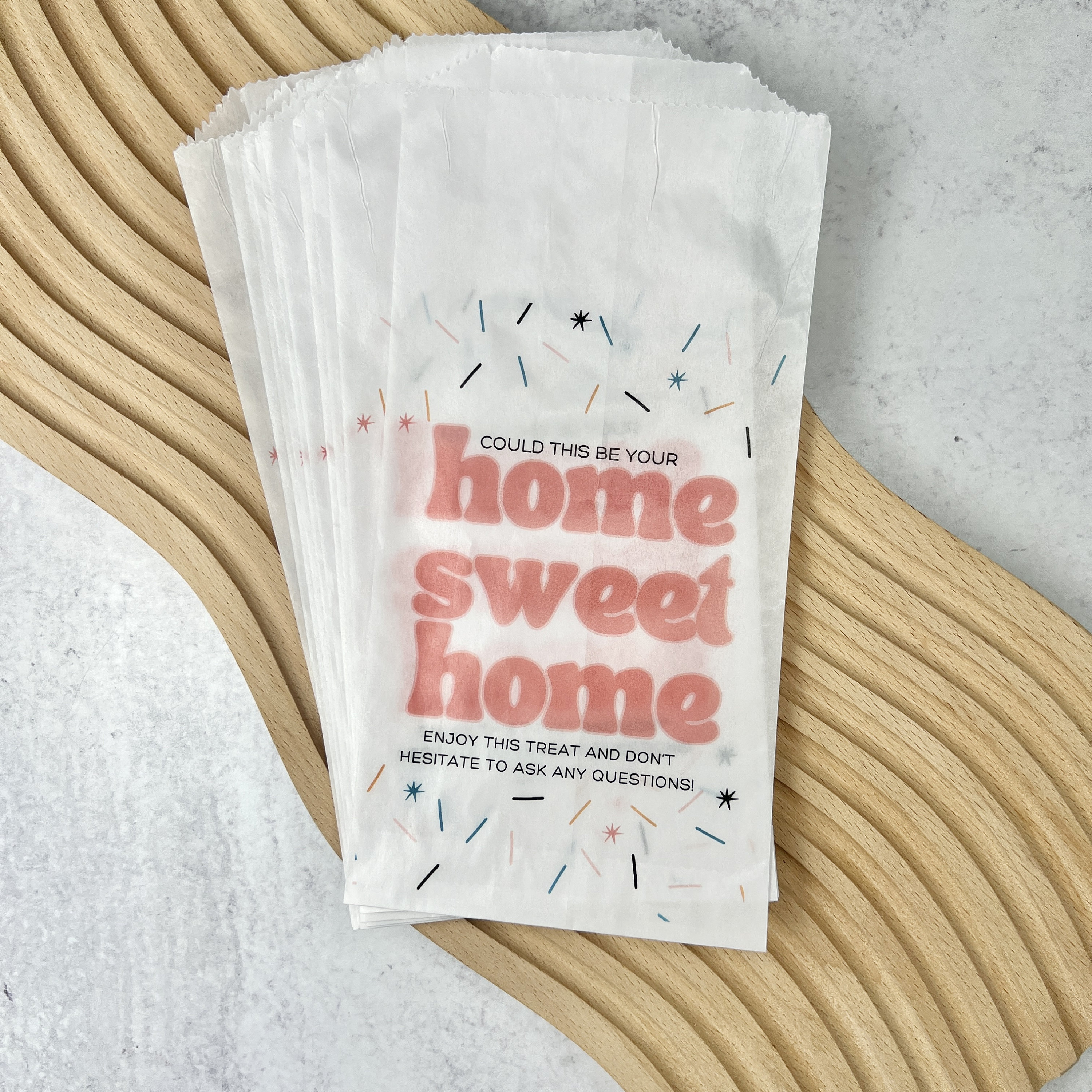 Open House Treat Bag Home Sweet Home Cookie Sack Realtor Open House ...