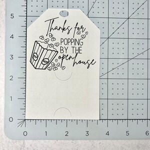 Open House Popping by Realtor Popcorn Tag Open House Real Estate ...