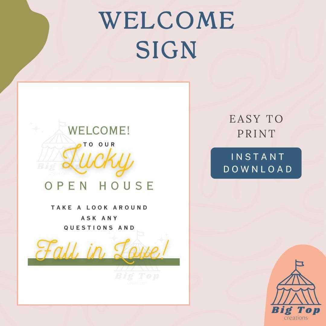 Realtor Welcome Sign in Sheet Feedback Form Printable Template Digital ...