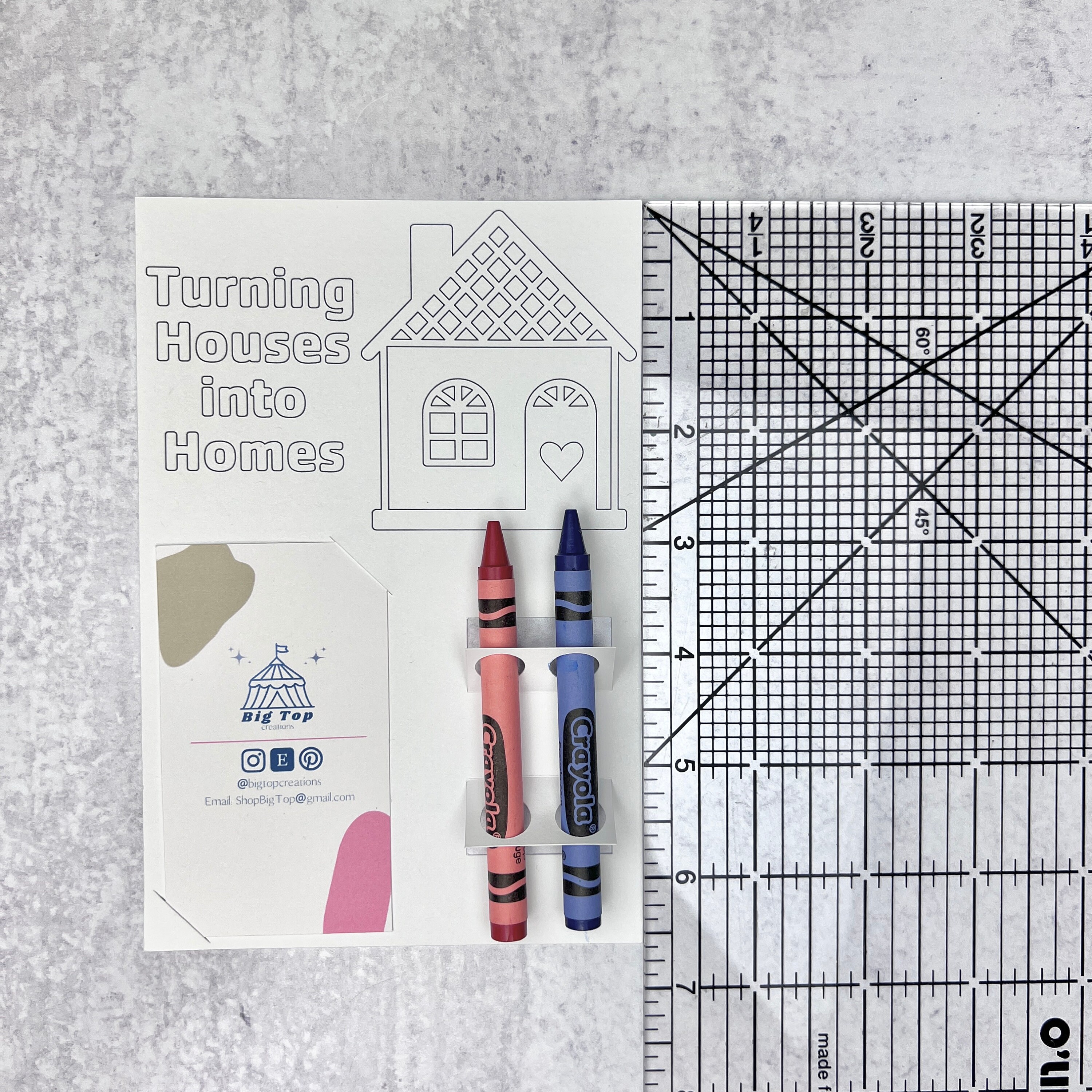 Open House Coloring Card Kid Activity Open House Realtor Marketing ...