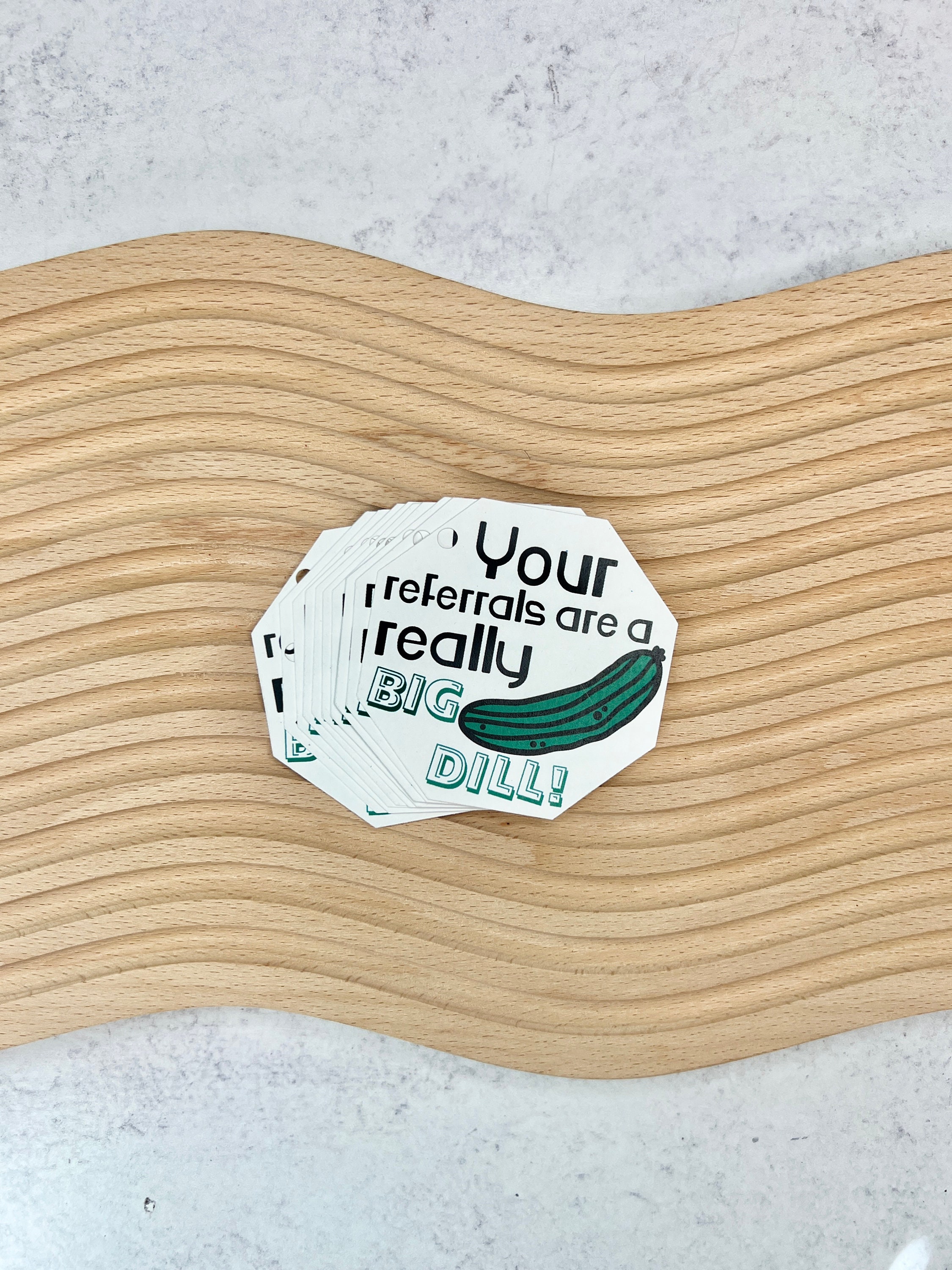 Realtor Referral Tag Pickles Pop by Client Appreciation Tag - Etsy