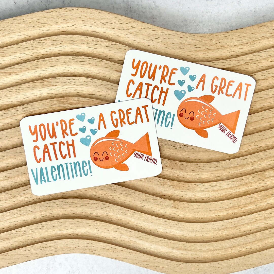 Class Valentine Goldfish Kid Valentine Non Candy Valentine Party Favor ...
