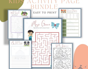 Bulk Home Sweet Home Kids Coloring Card Open House Realtor Giveaway ...