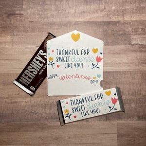 Valentine Realtor Gift Chocolate Bar Wrapper Digital Download Printable ...
