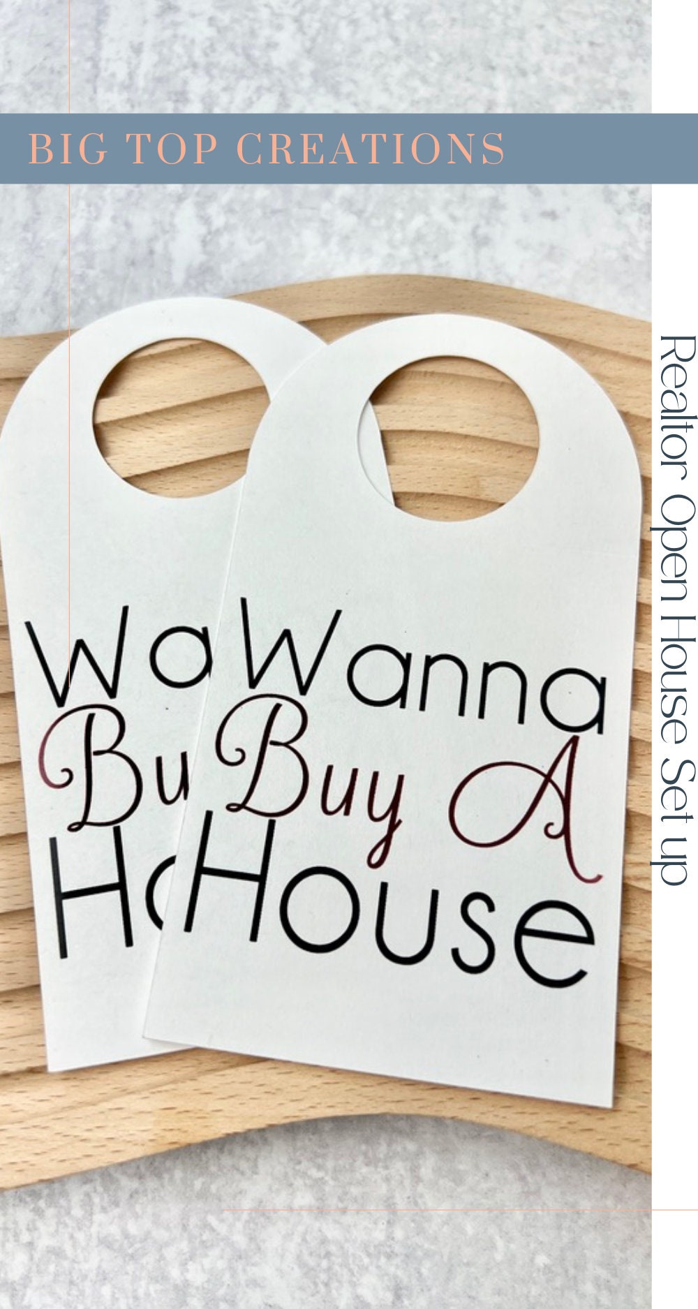 Open House Promotional Tag Water Bottle Realtor Open House Marketing ...