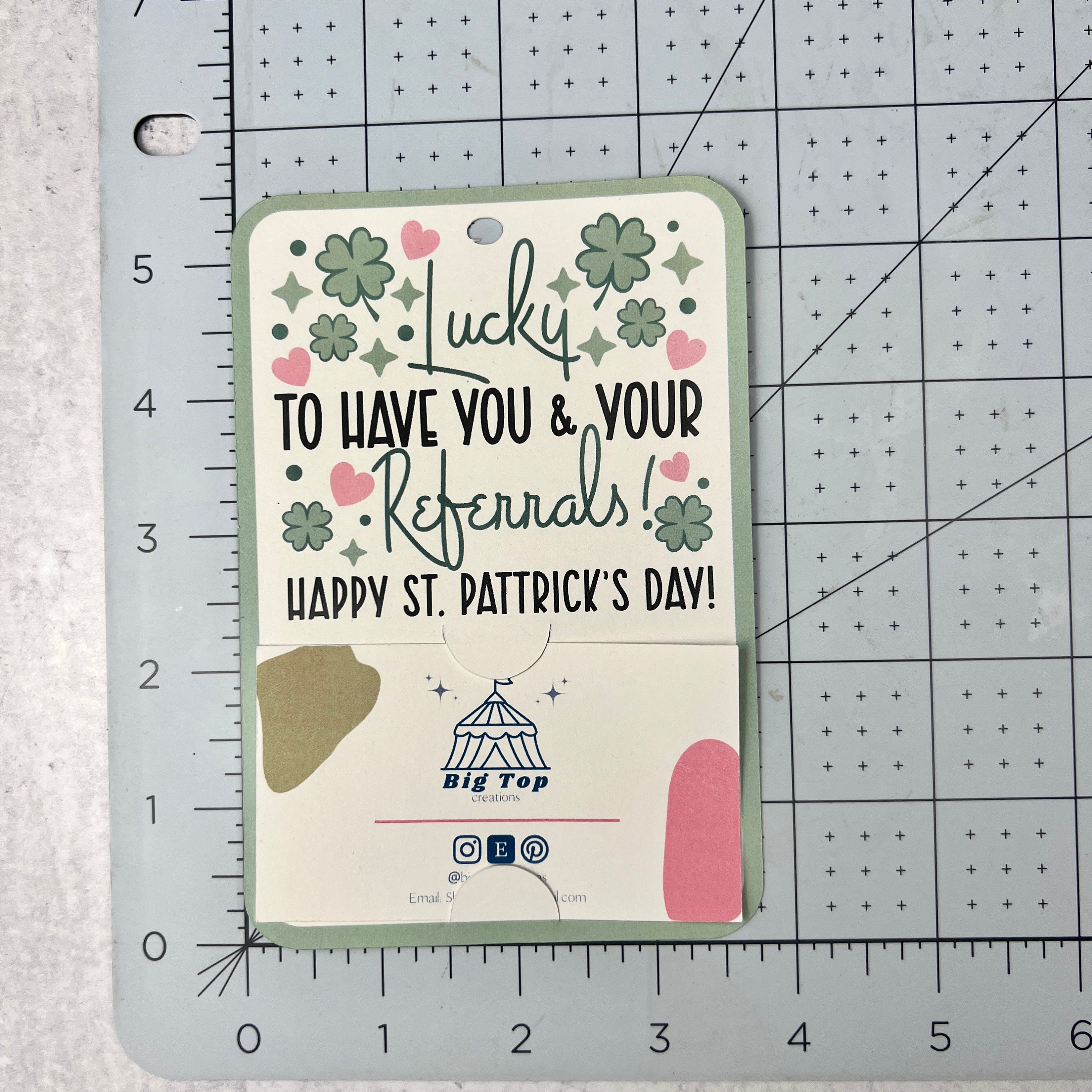 Happy St Patricks Day Referral Marketing Insurance Gift Tag Mortgage ...