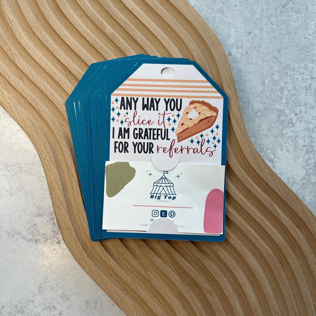 Realtor Referral Tag Client Appreciation Card Design Marketing Material ...