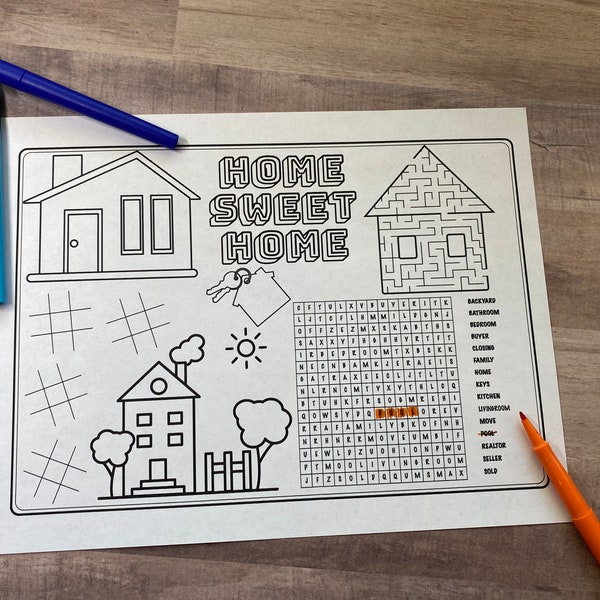 Realtor Coloring Page - Etsy