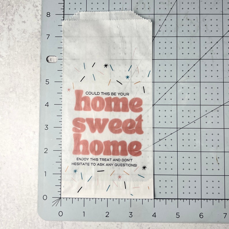 Open House Treat Bag Home Sweet Home Cookie Sack Realtor Open House ...