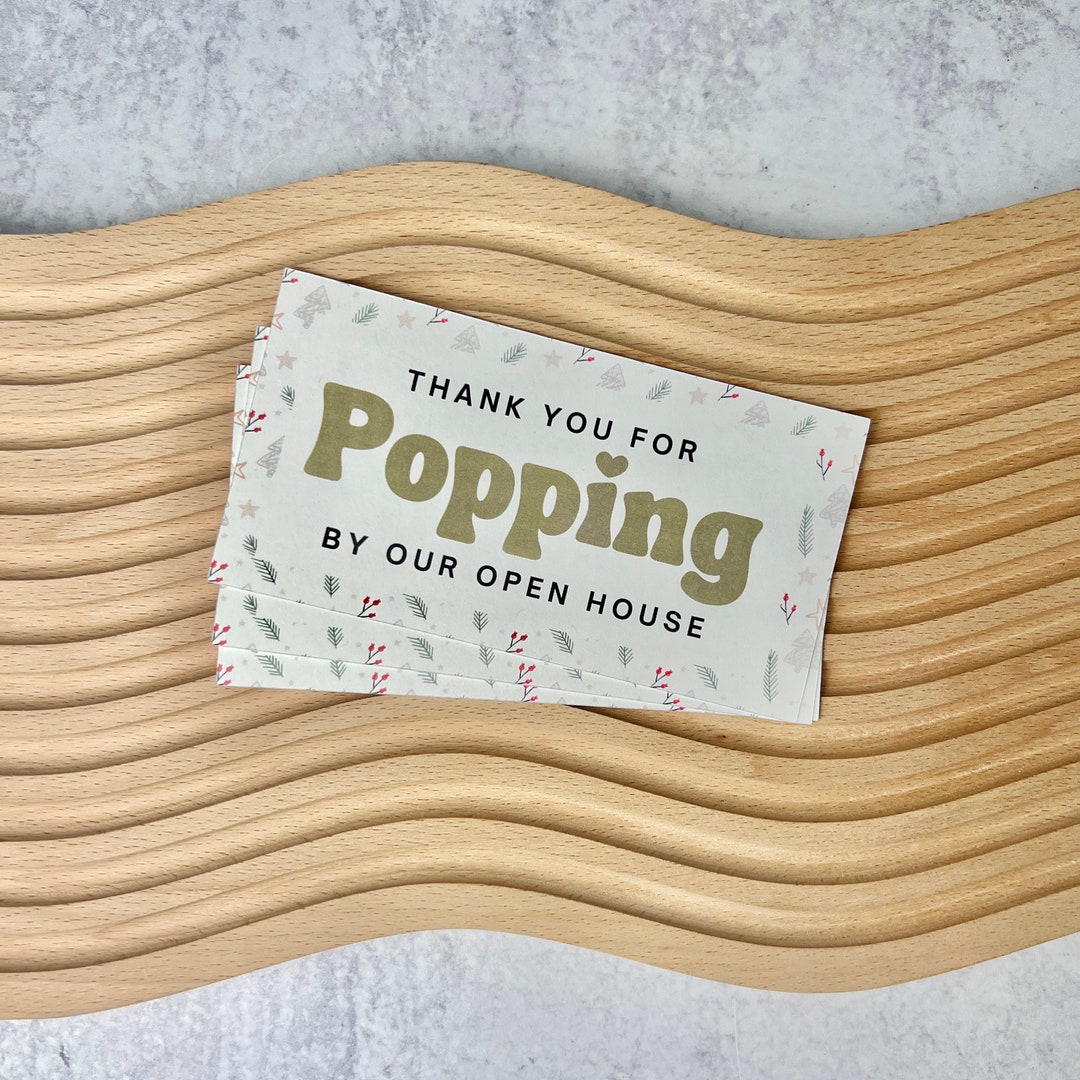 OUR Open House Popcorn Realtor Open House Popping by Christmas Popcorn ...