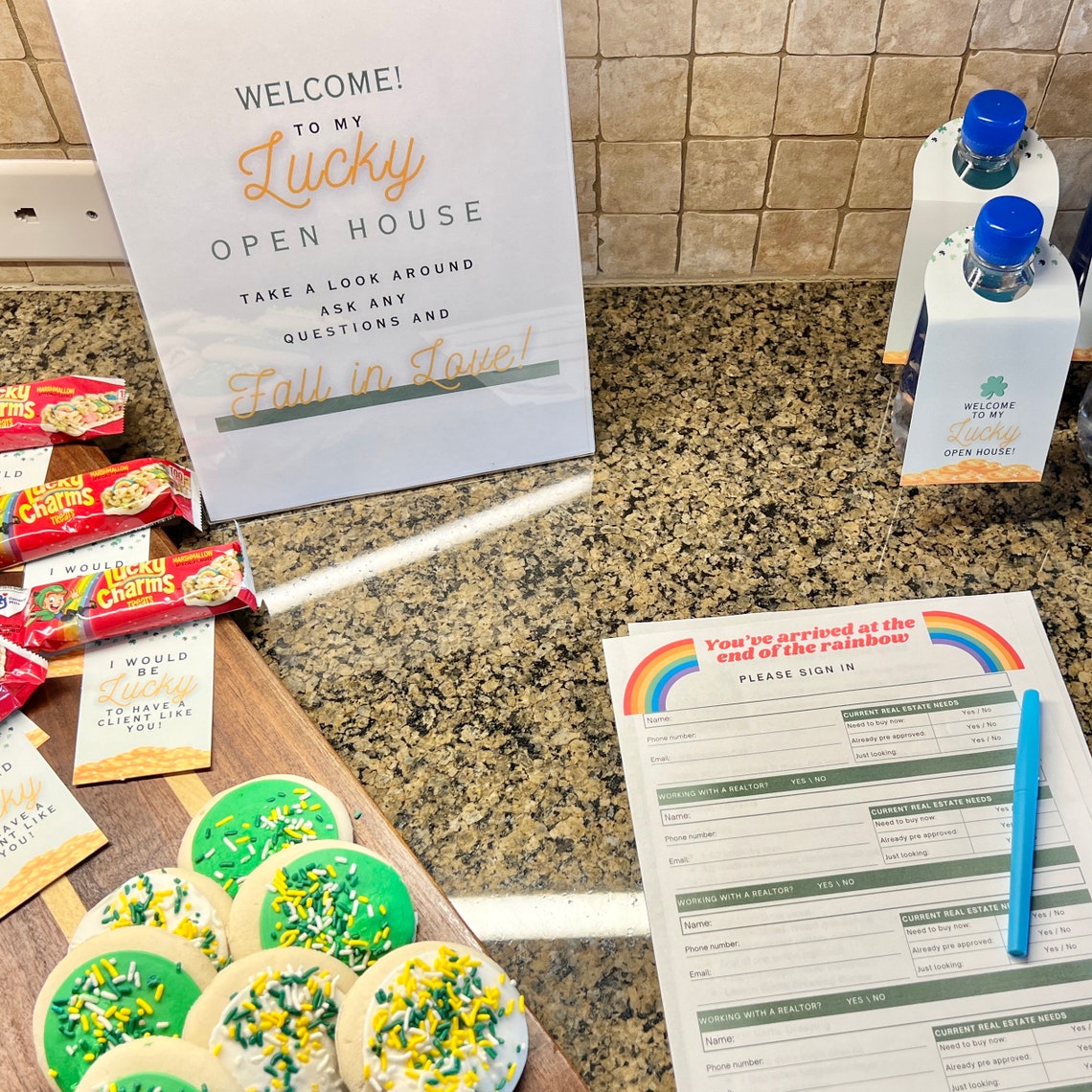 St Patricks Day Open House Sign in Sheet Open House Welcome Sign ...