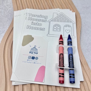 Open House Coloring Card Kid Activity Open House Realtor Marketing ...