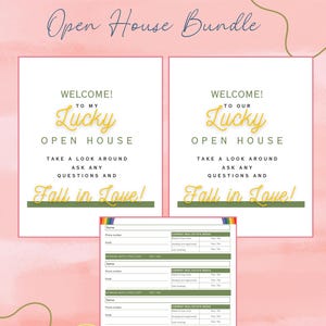 St Patricks Day Open House Sign in Sheet Open House Welcome Sign ...