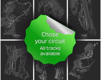 Formula 1 Circuit. Race Track Poster - Etsy