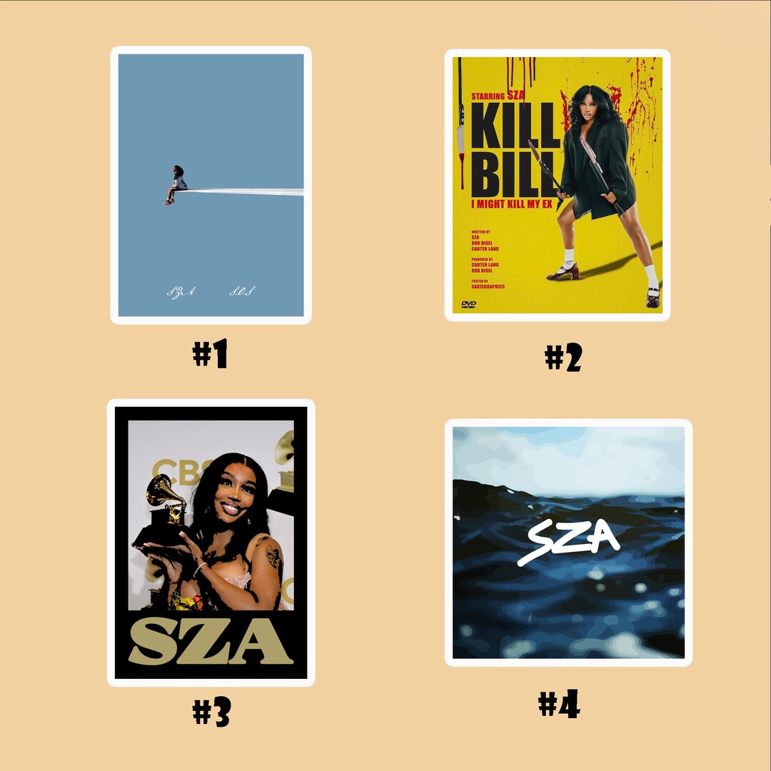 SZA Kill Bill Sticker SZA S.O.S. Sticker Sza Sticker Sza - Etsy