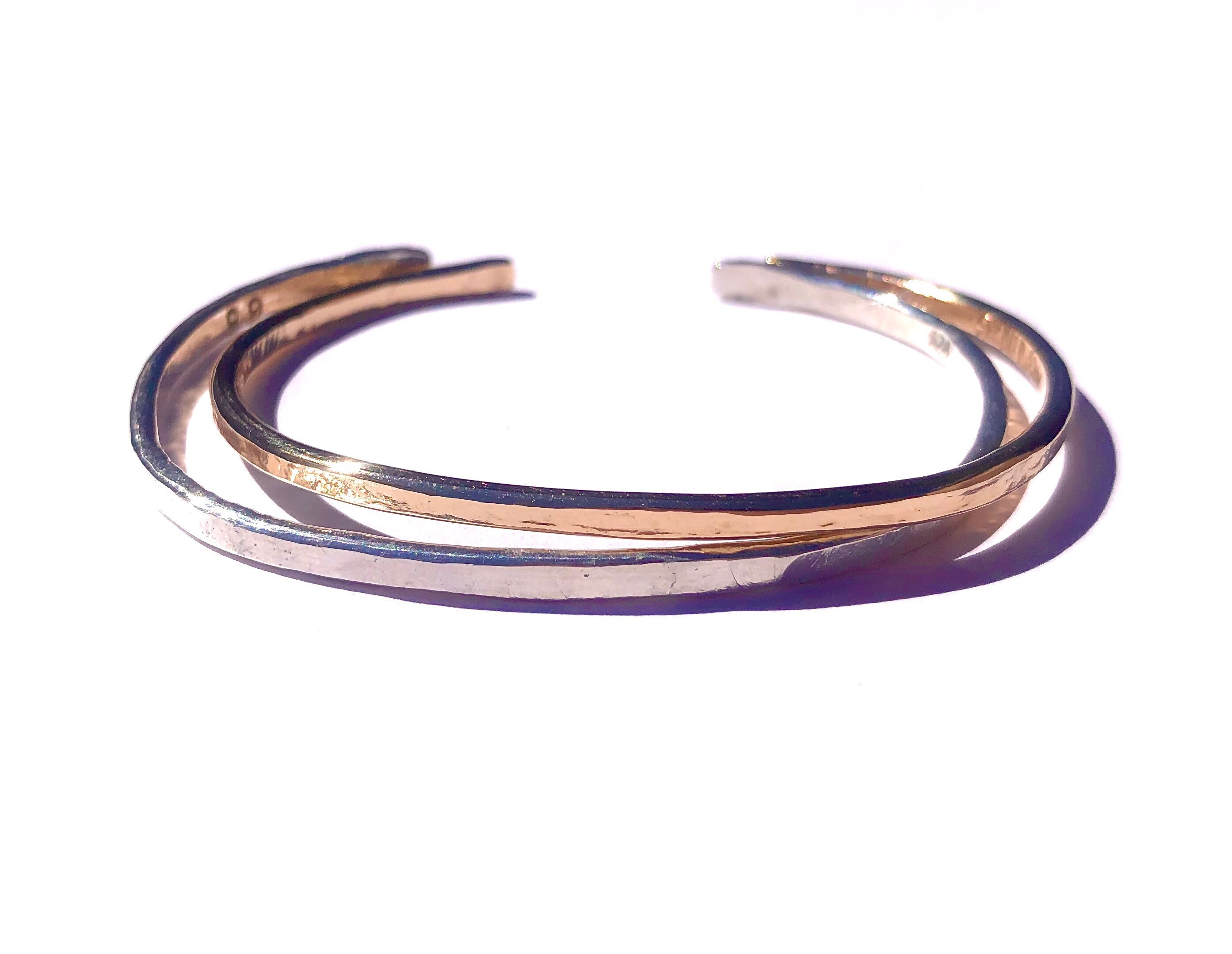 14K Gold Filled Cuff Bracelet Stacking Bracelet Handcrafted - Etsy Canada