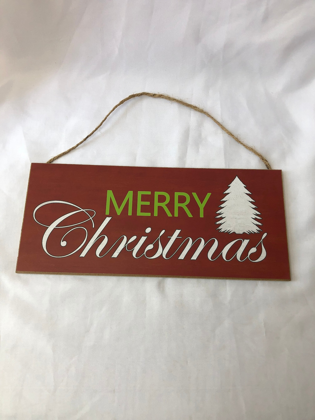 Red Merry Christmas Sign, Signs, Christmas Sign, Holiday Sign, Wreath ...