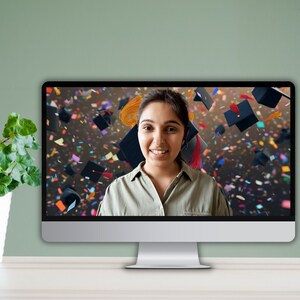 Digital Graduation Zoom Background, Zoom, Skype, Google Meet ...