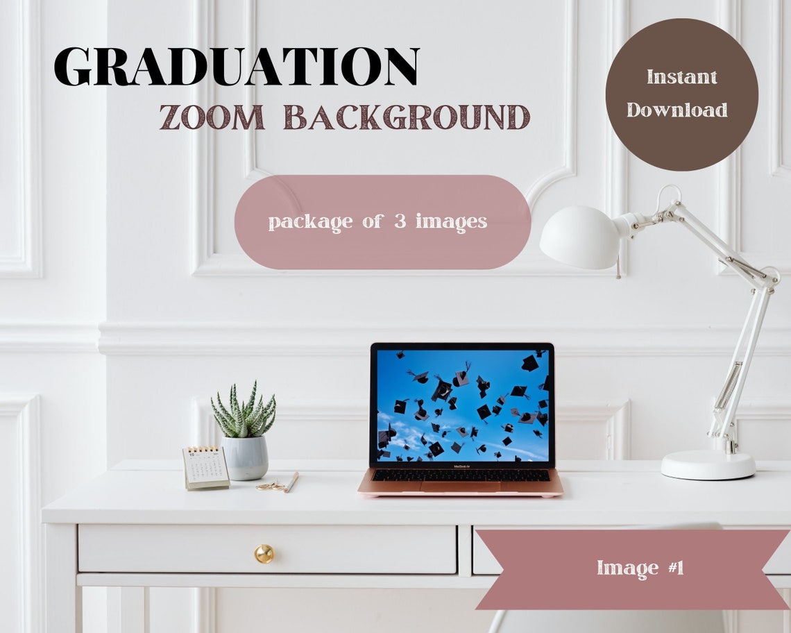 Digital Graduation Zoom Background, Zoom, Skype, Google Meet ...