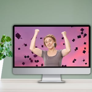 Digital Graduation Zoom Background, Zoom, Skype, Google Meet ...