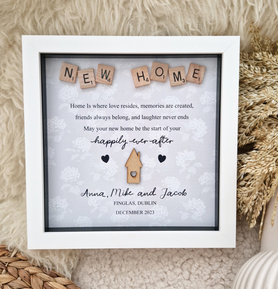 Personalised New Home First Home Gift. New Home Gifts. First Home Frame ...