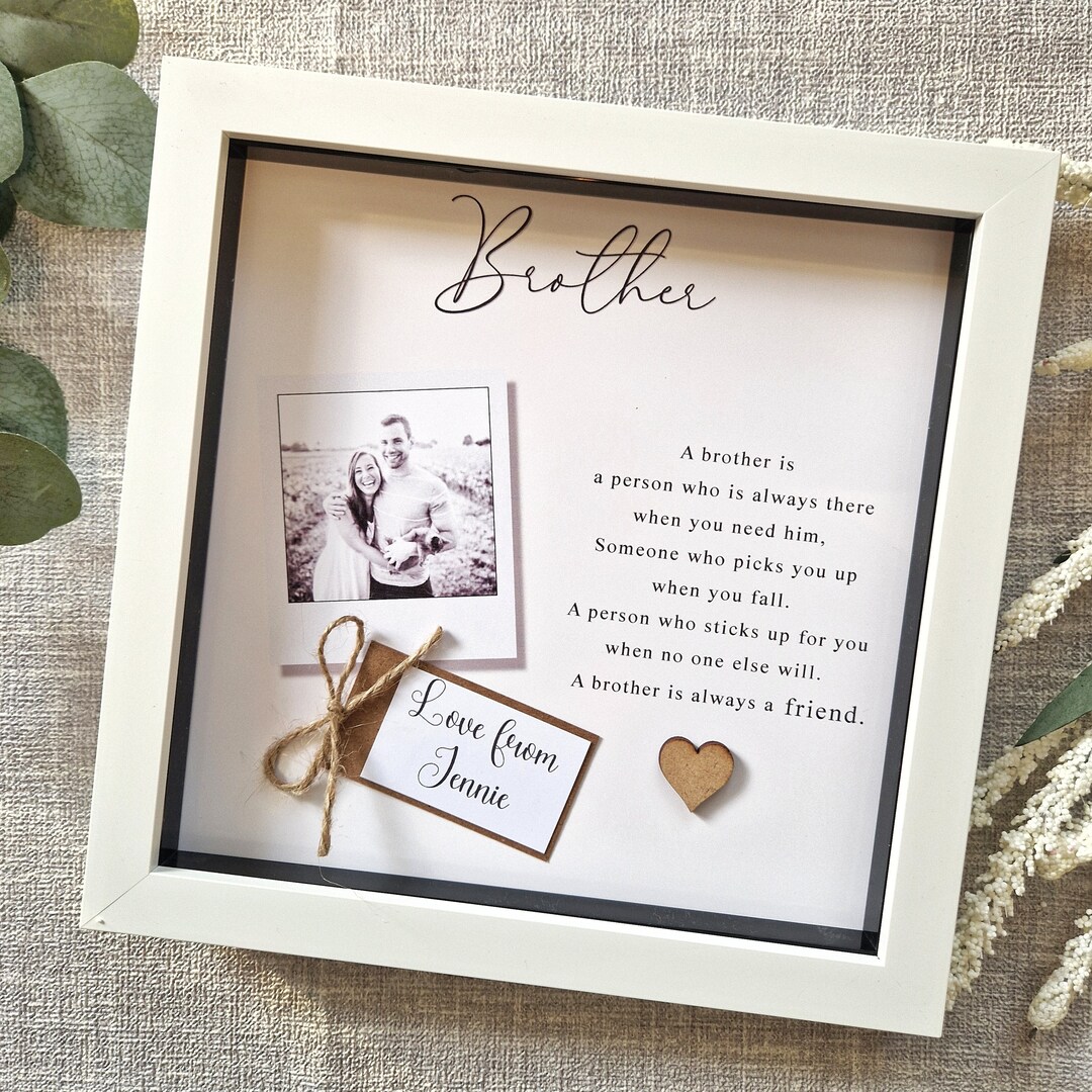 Personalised Brother Frame. Brother Gifts. Personalised Gift - Etsy UK