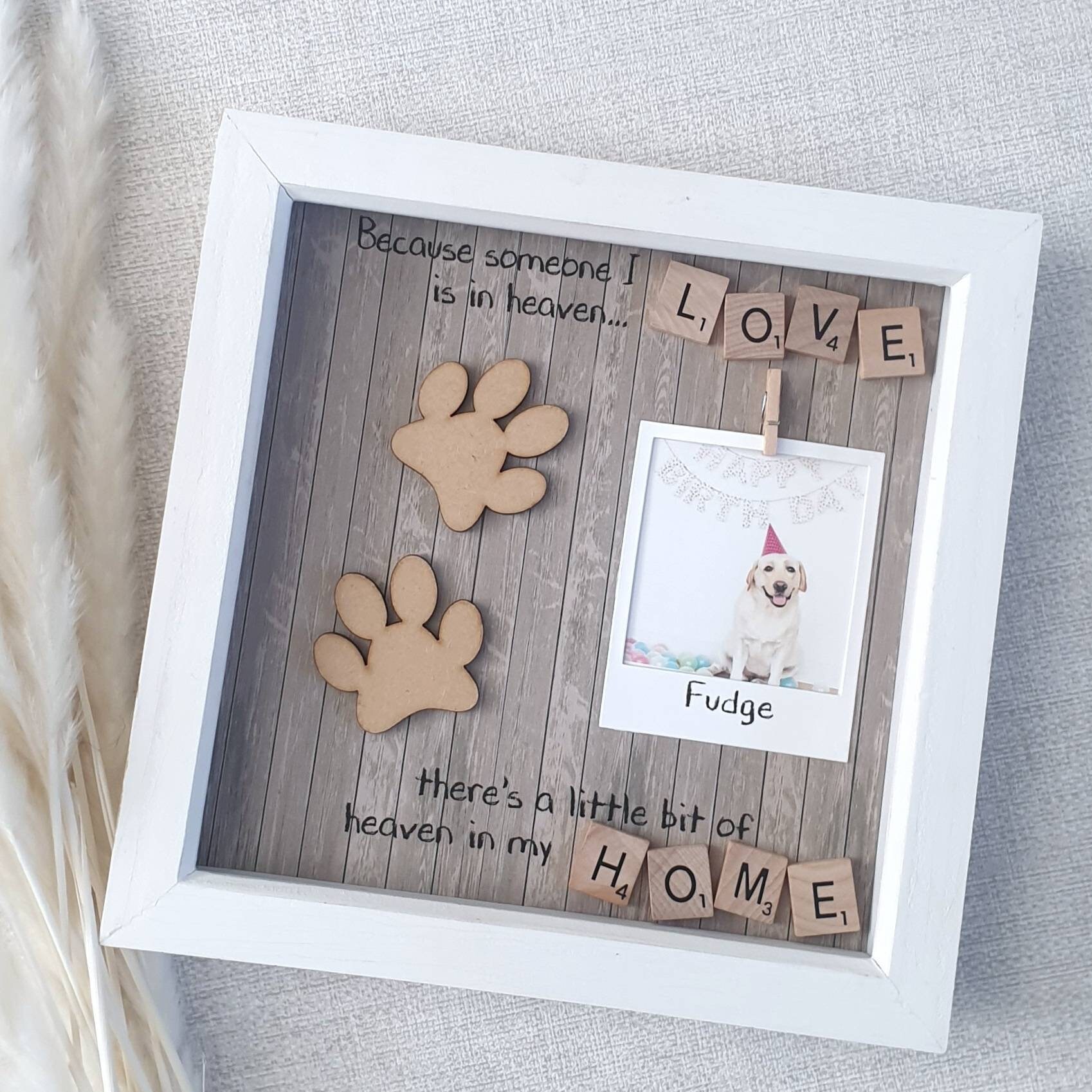 Pet Memorial Frame Dog Remembrance Dog Frame Doggy Decor - Etsy