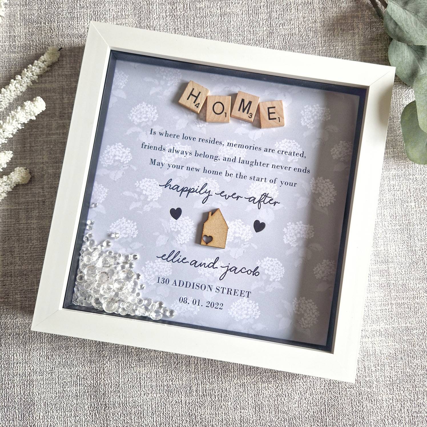 Personalised New Home First Home Gift. New Home Gifts. First Home Frame ...