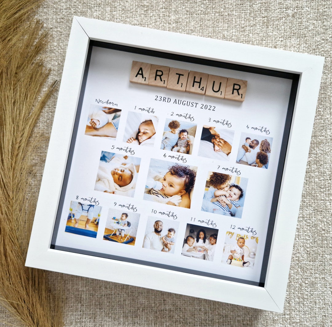 First Birthday Frame, Personalised 1st Birthday Present,birthday Gift ...
