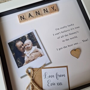 Personalized Nanny Photo Frame: Grandma Gift (9x9) - Etsy UK