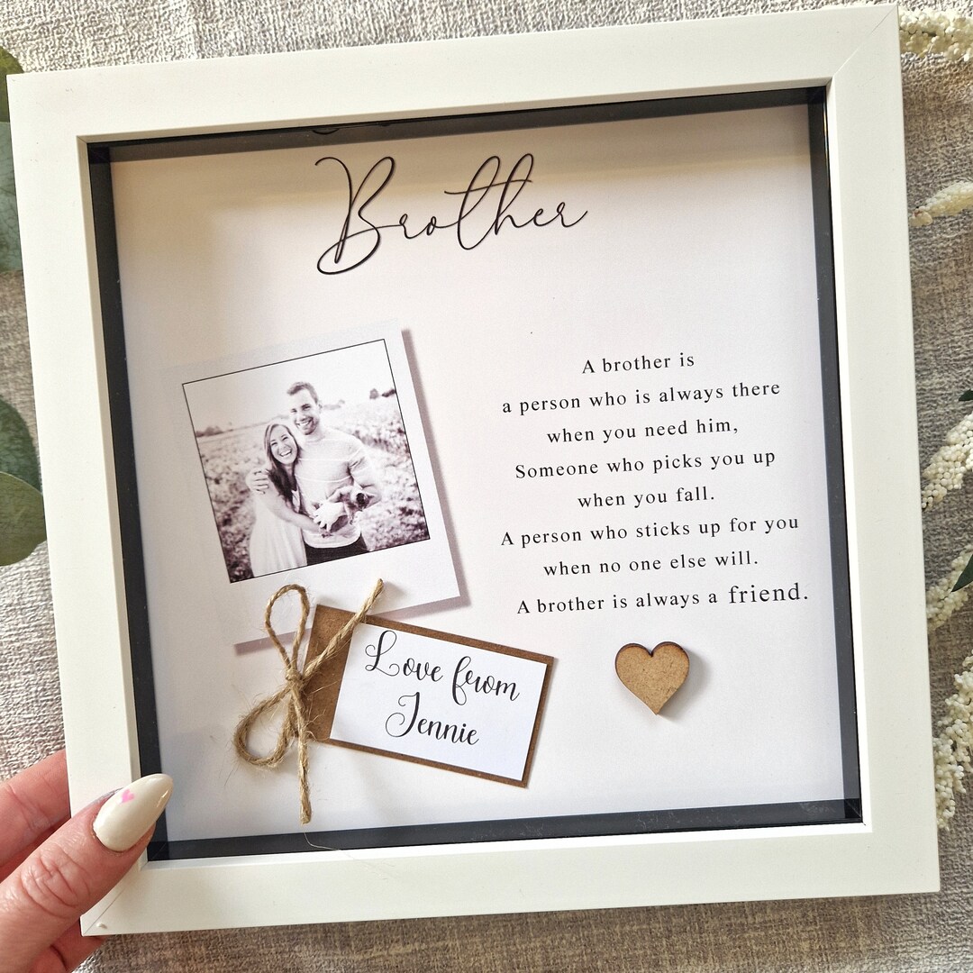 Personalised Brother Frame. Brother Gifts. Personalised Gift for ...