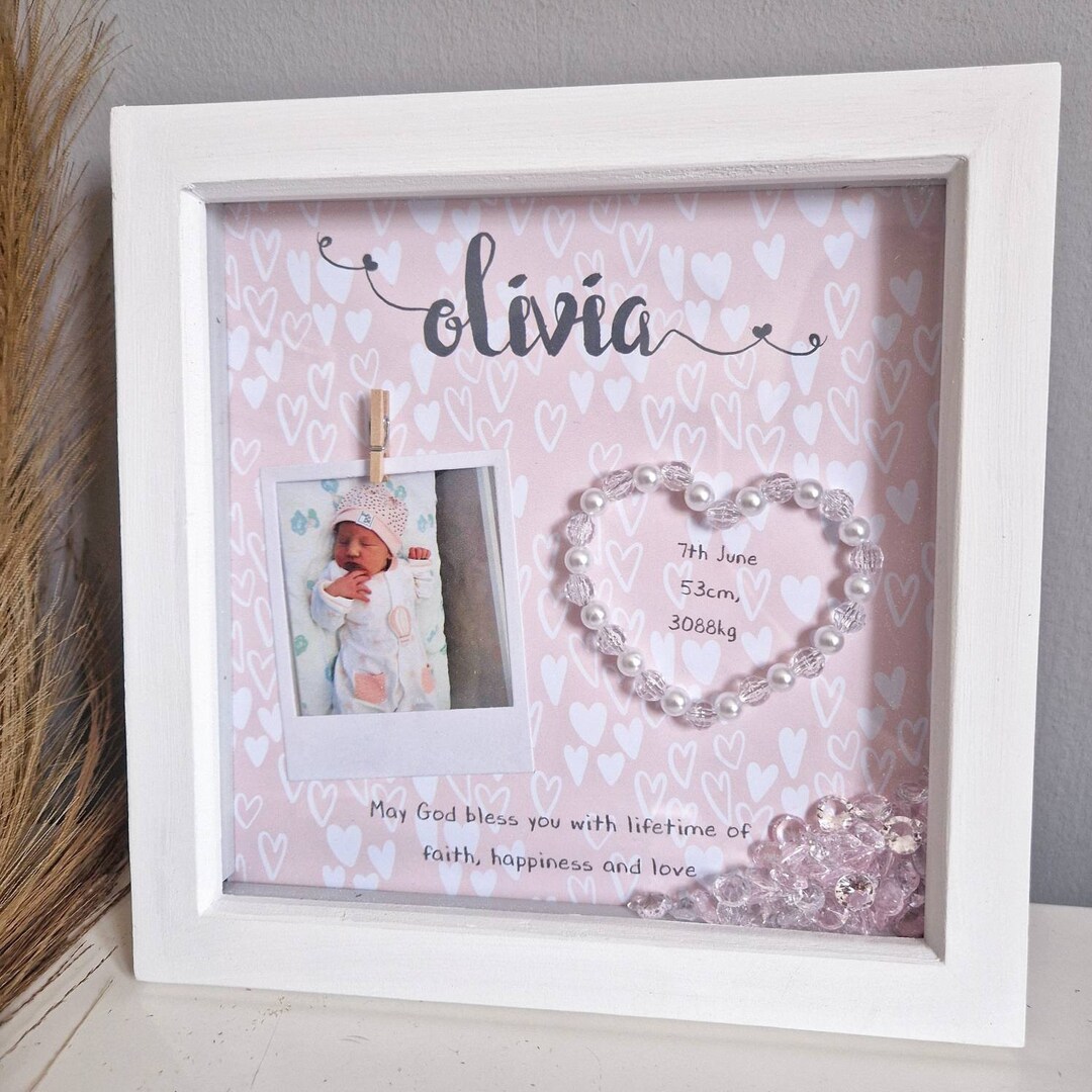 New Baby Frame, Newborn Gift, Gift for Twins, Present for New Baby ...