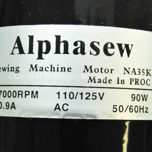 Alphasew Sewing Machine Motor 7000 Rpm K-BRACKET .9 Amp - Etsy