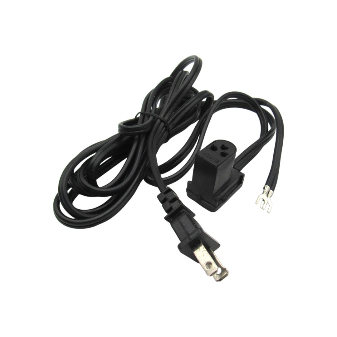 Replacement 3 Pin Power Cord - Singer Sewing Machine Part # 604118-001 ...