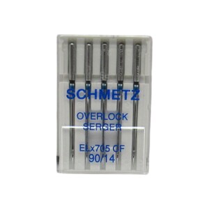 Schmetz ELX705 Chrome Finish Serger Needles (sharp Point) - Etsy