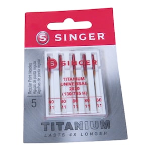 Sewing Machine Needles - Singer Brand Red #2020T - Titanium Point 5 ...