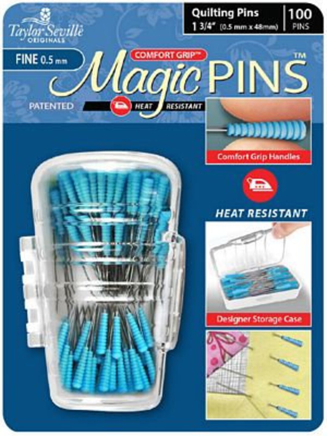 Magic Pins Regular Quilting Pins With Comfort Grip - Etsy