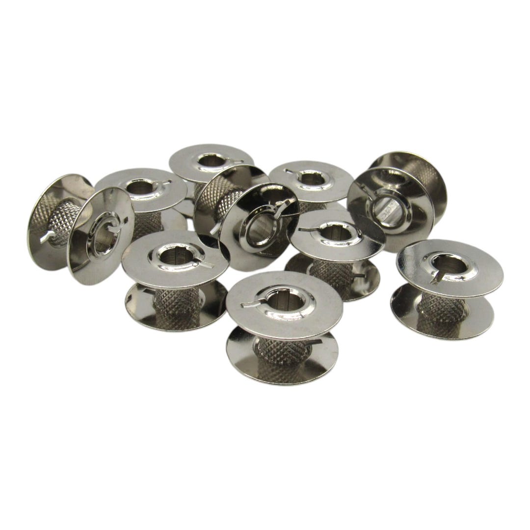 Metal Bobbins (10 Pk) Fits Necchi 510, 512, 513, 515, BF, BU, SUPERNOVA ...