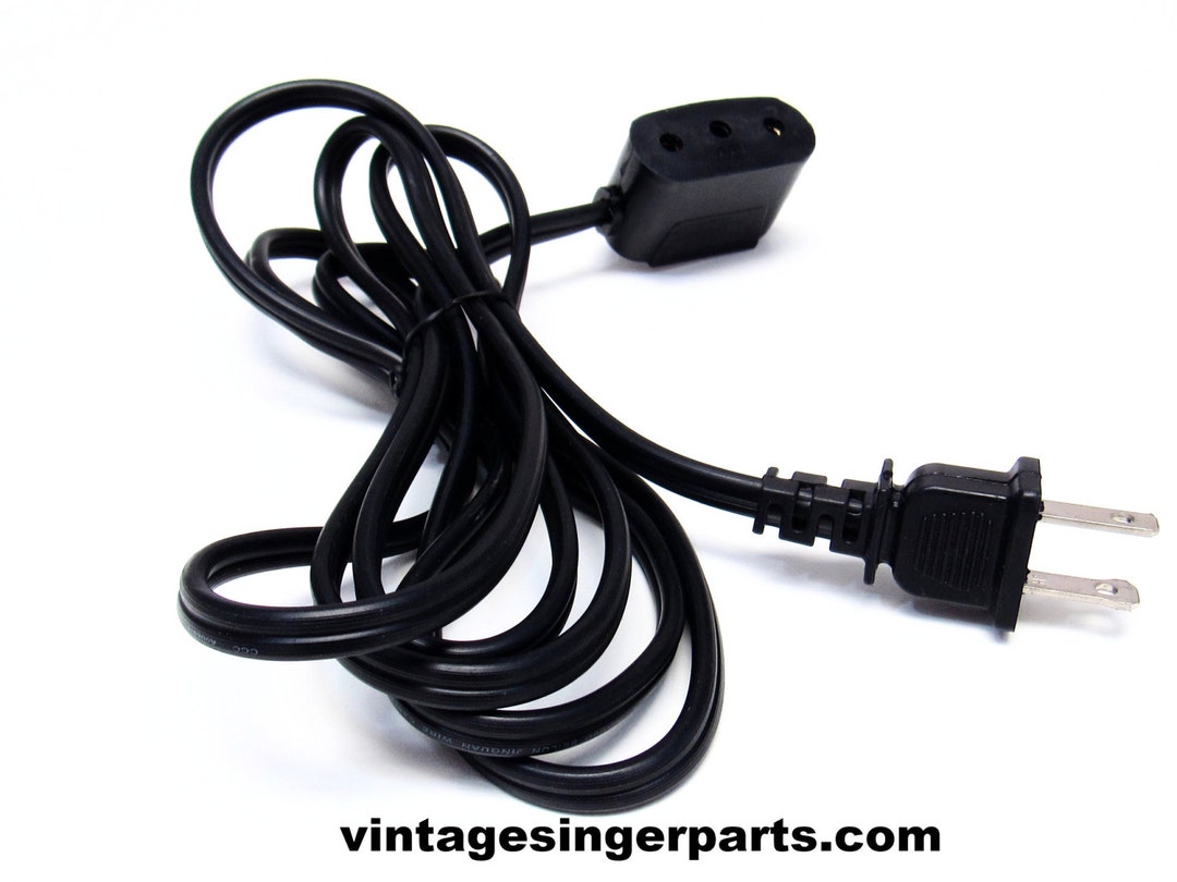 Singer Sewing Machine Power Cord Single Lead Fits 301A, 401A, 403A, 404 ...