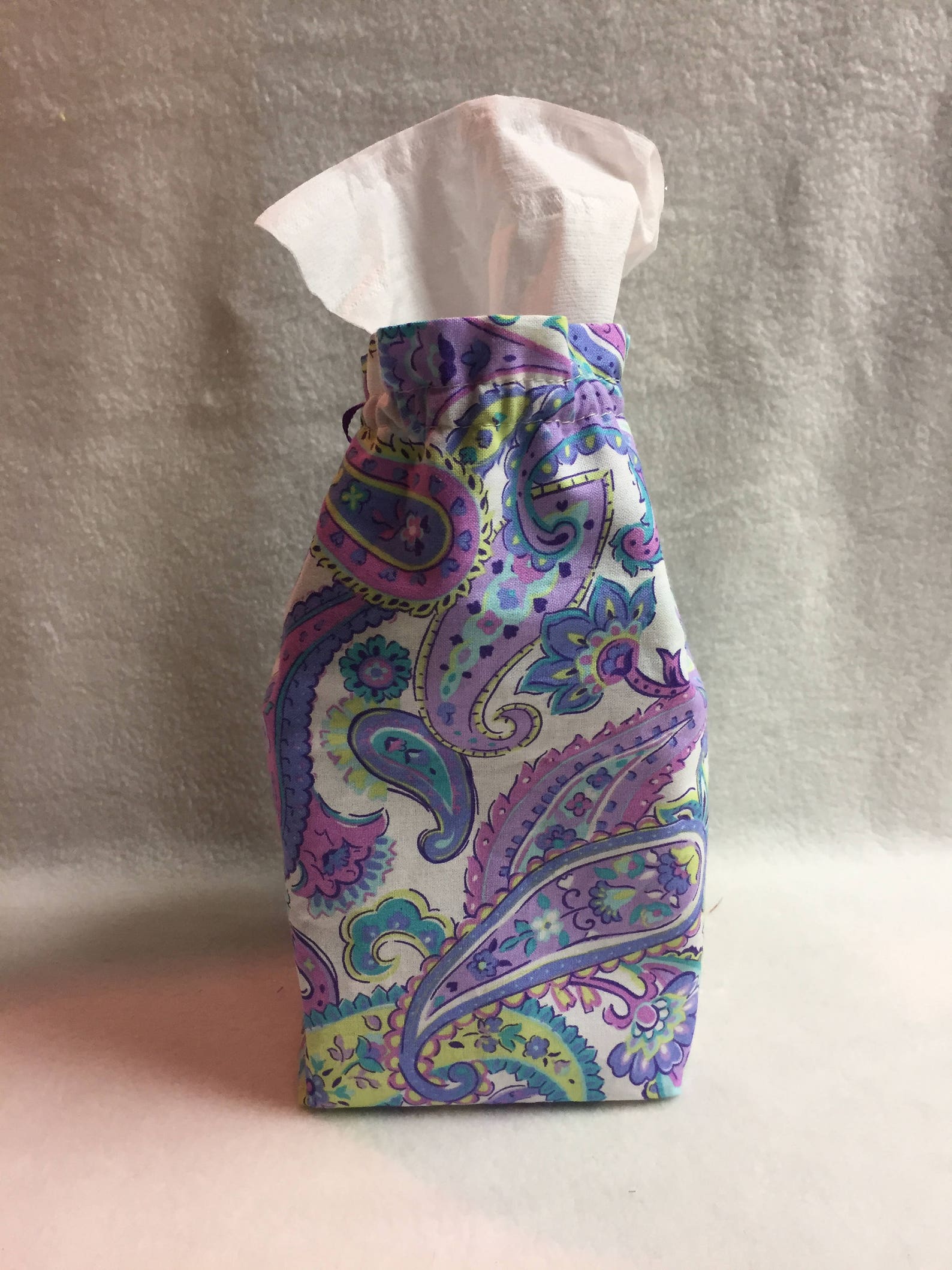Tissue Box Cover Purple Floral Designs TC001.16 - Etsy