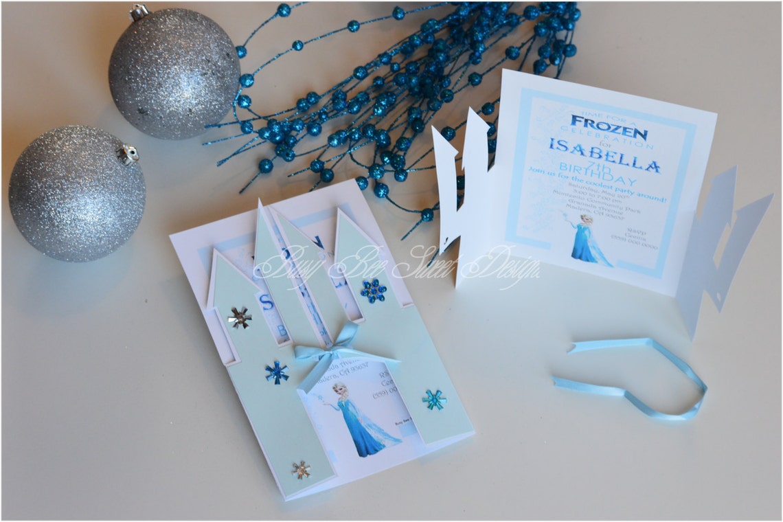 Frozen Invitations / Princess Castle Invitations / Princess - Etsy