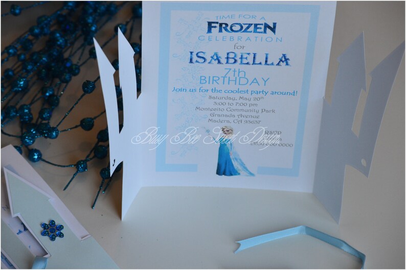 Frozen Invitations / Princess Castle Invitations / Princess - Etsy
