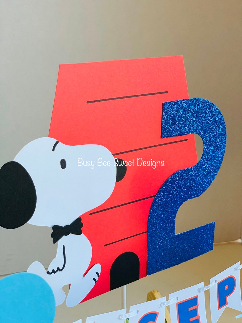 Snoopy Centerpiece / Snoopy Cake Topper / Snoopy Party - Etsy