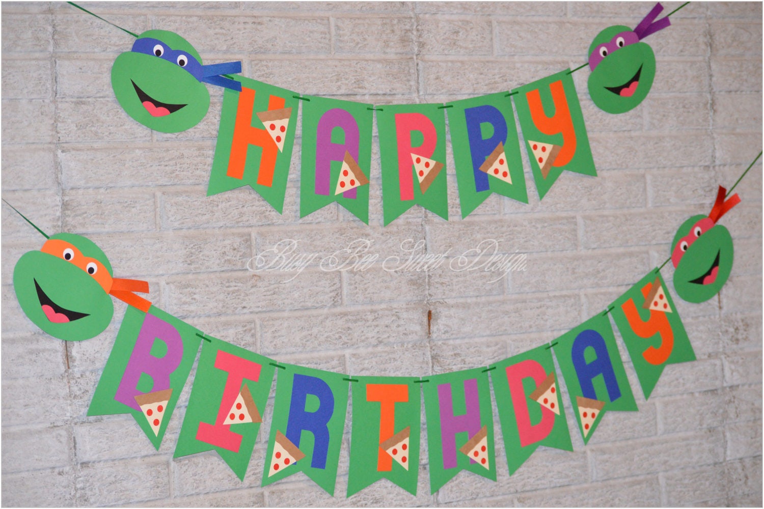 Ninja Turtle Birthday Banner Printable