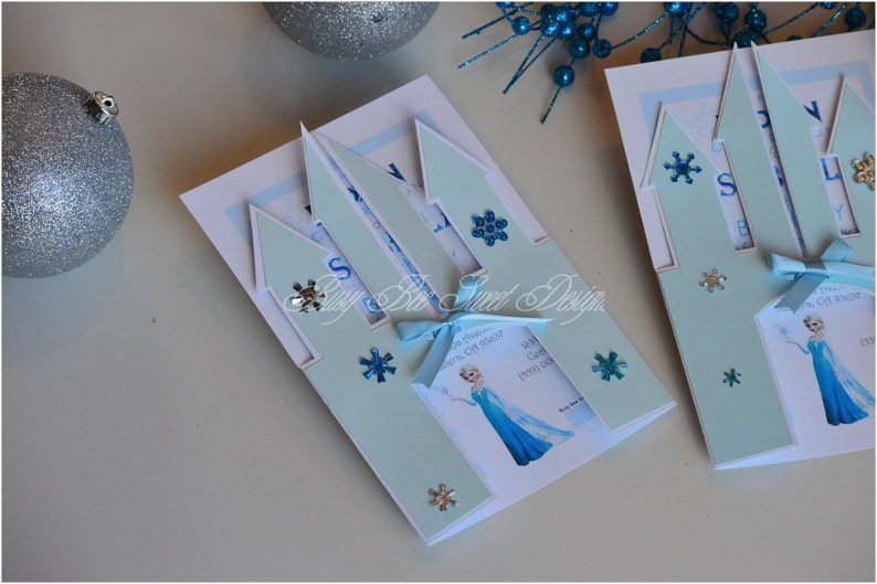 Frozen Invitations / Princess Castle Invitations / Princess | Etsy