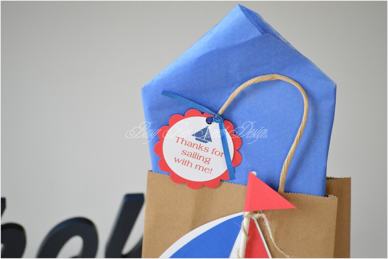 Nautical Favor Bags / Boat Favor Bags / Nautical Party Theme / - Etsy