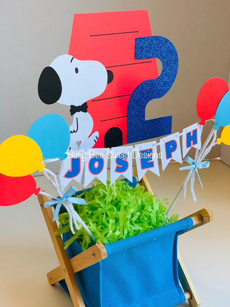 Snoopy Centerpiece / Snoopy Cake Topper / Snoopy Party - Etsy